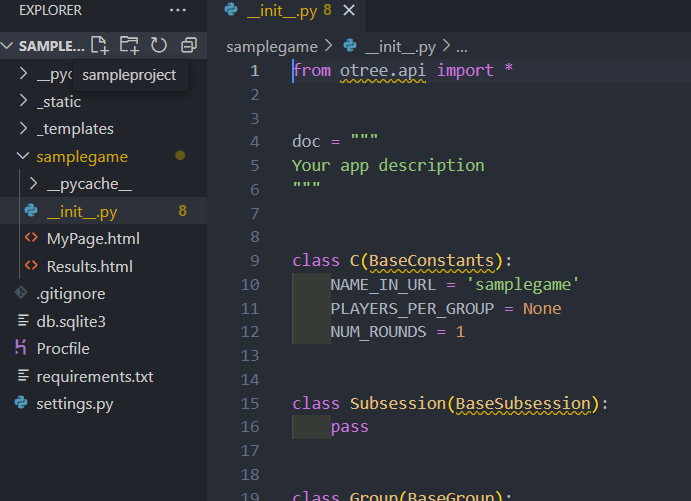 oTreeで実験を作る環境の構築